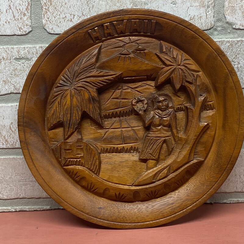 Wood Carved Plate - Etsy