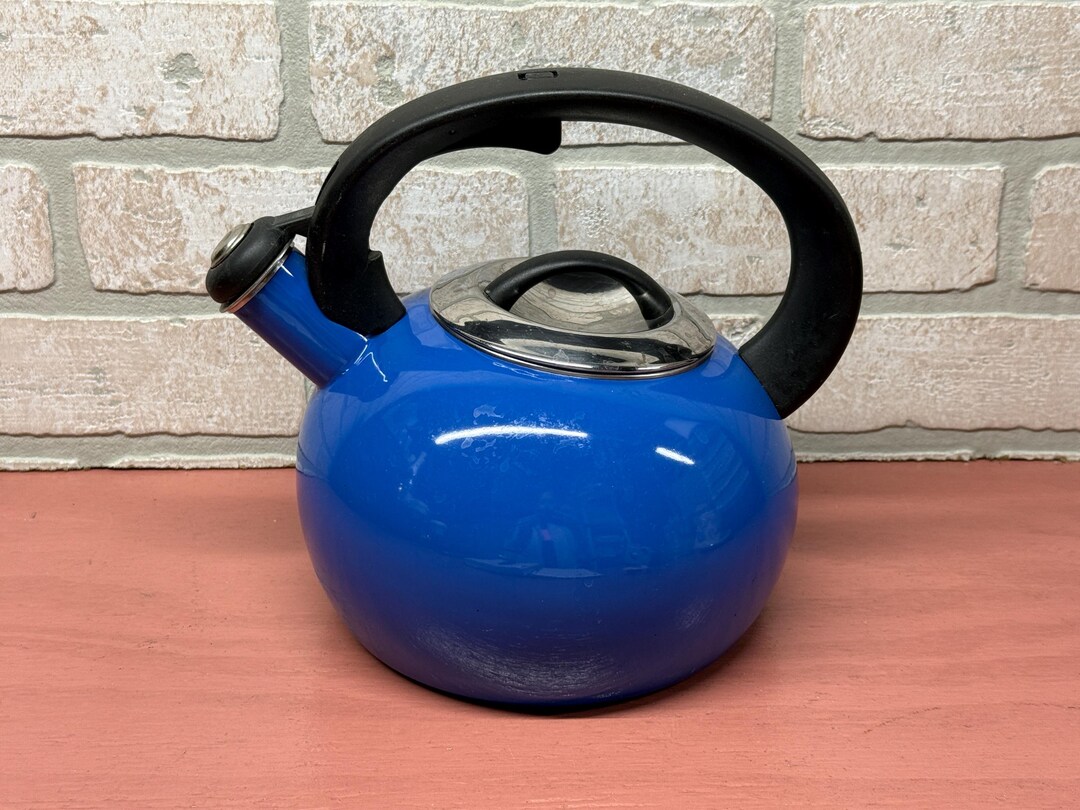 Blue Tea Kettle, Royal Blue Tea Maker, Collectible Tea Kettle, Triangle ...