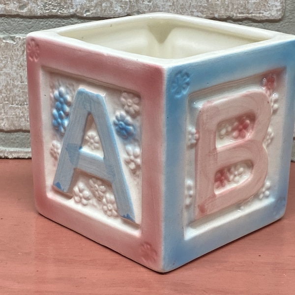 Baby Block Planter - Etsy