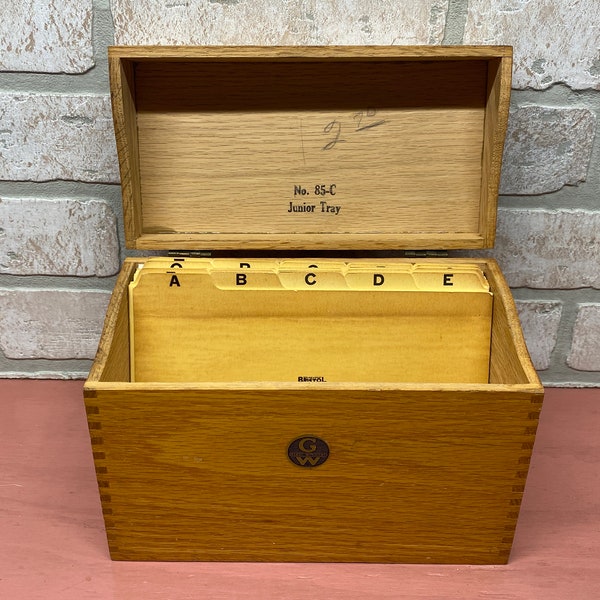 Address File Box - Etsy