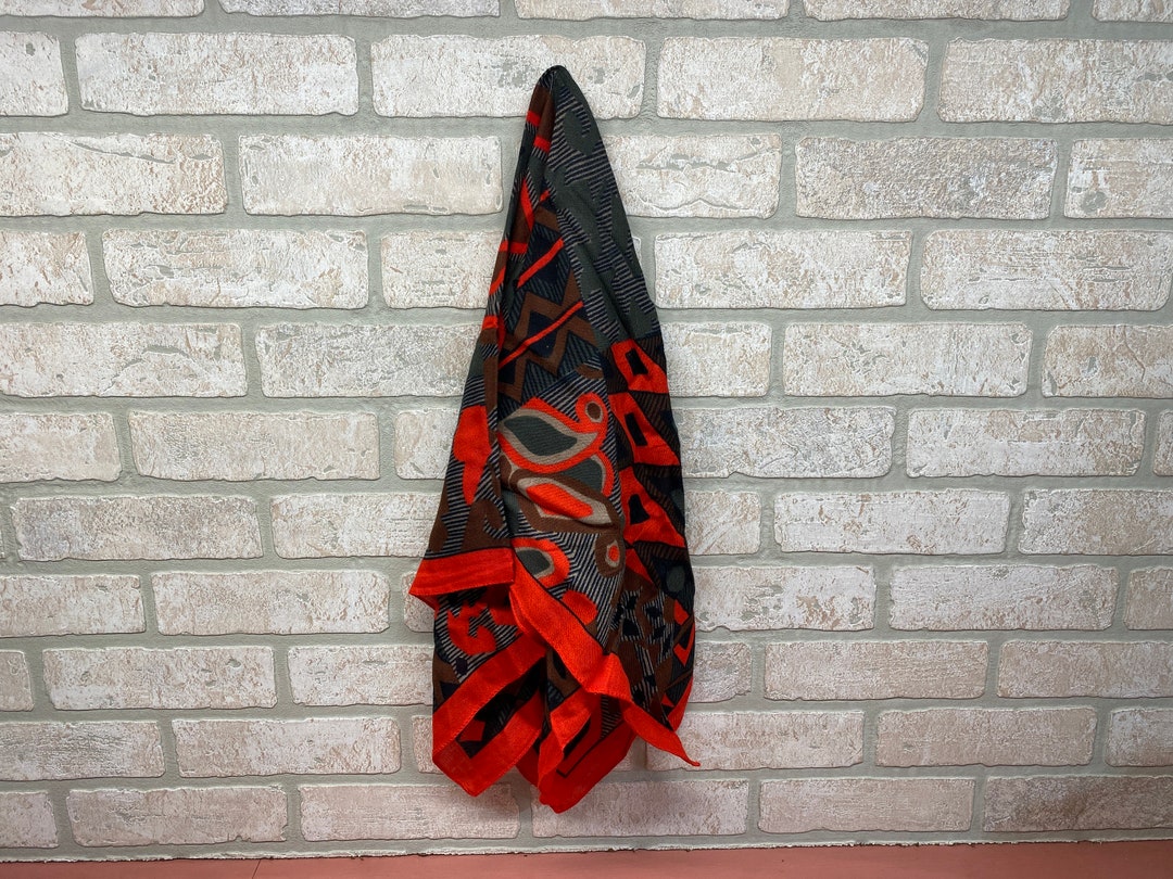 Vintage Head Scarf, Vintage Italian Scarf, Head Covering - Etsy