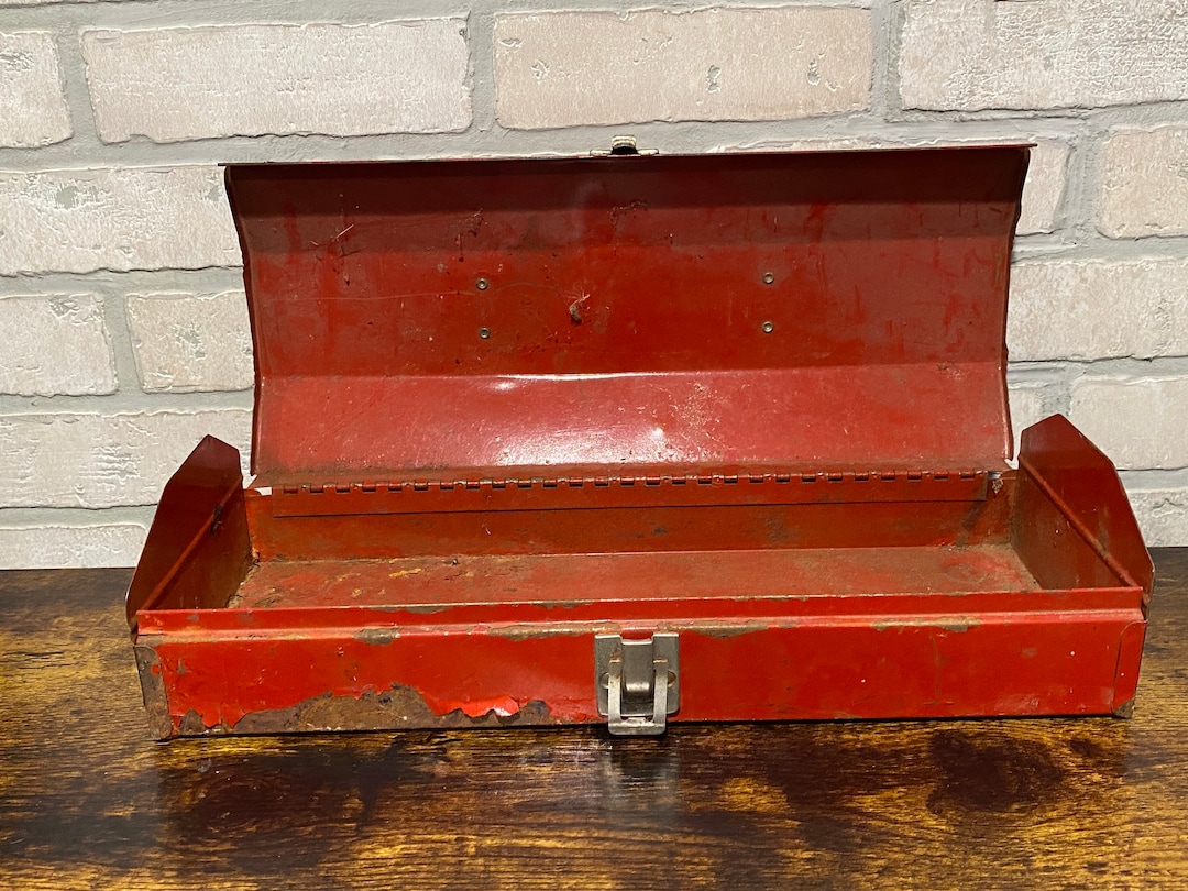 Old School Red Tool Box - Etsy