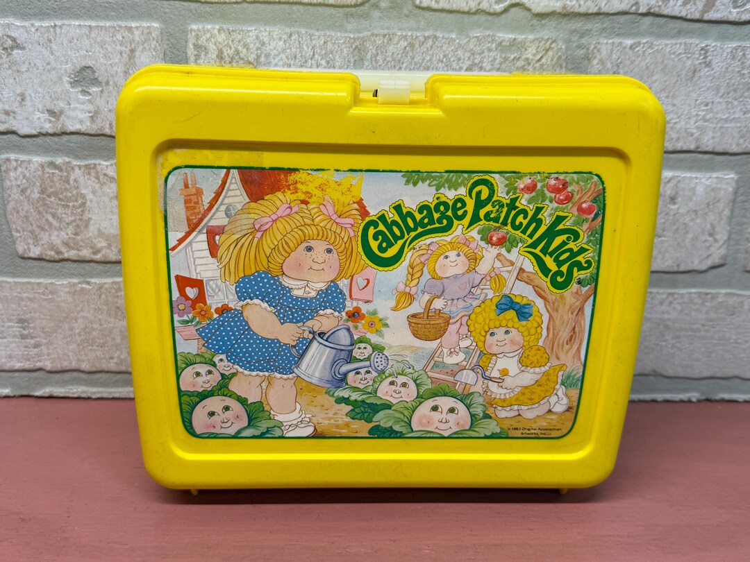 Cabbage Patch Lunch Box With Thermos, Vintage Thermos, Cabbage Patch ...