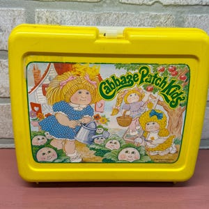 Cabbage Patch Lunch Box With Thermos, Vintage Thermos, Cabbage Patch ...