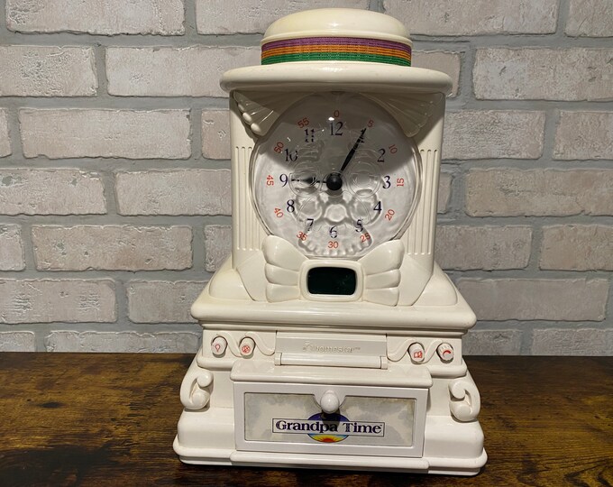 Grandpa Time Clock, Storyteller Clock, Vintage Toy - Etsy