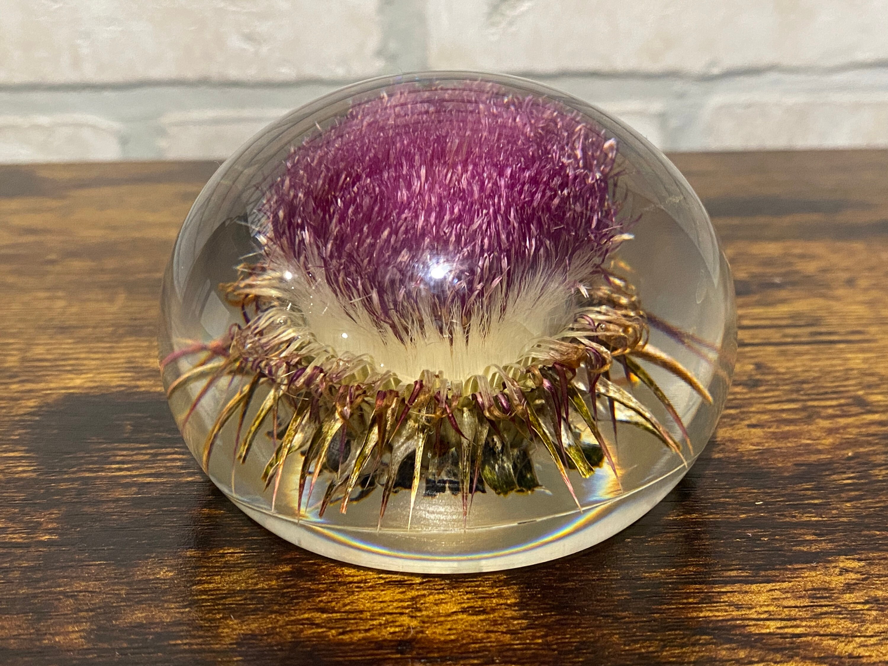 Floral Paperweight Tarax Infinity Products Ltd Handcrafted - Etsy