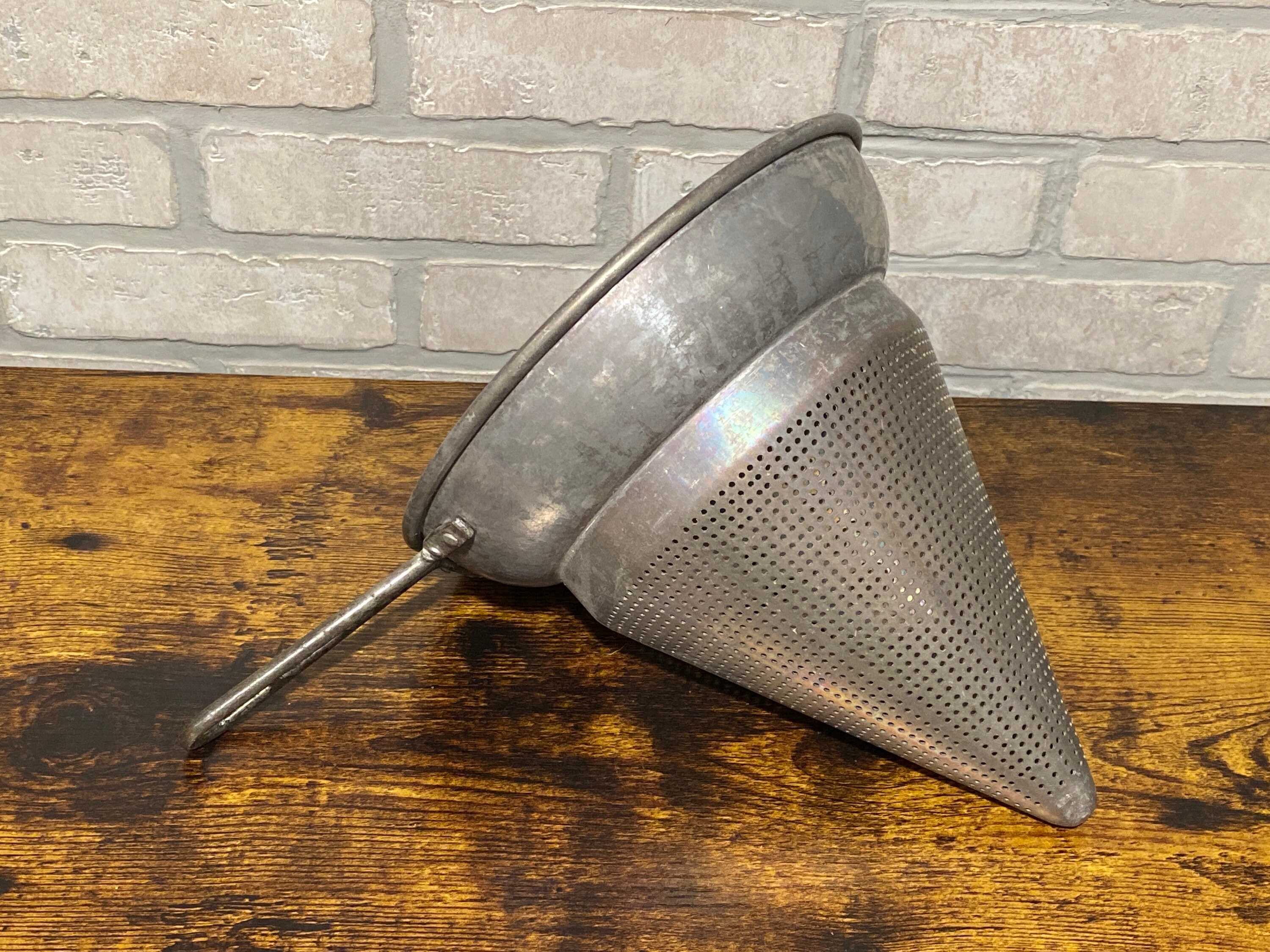 Vintage Aluminum Cone Strainer, Food Mill, Food Strainer, Food Seive - Etsy