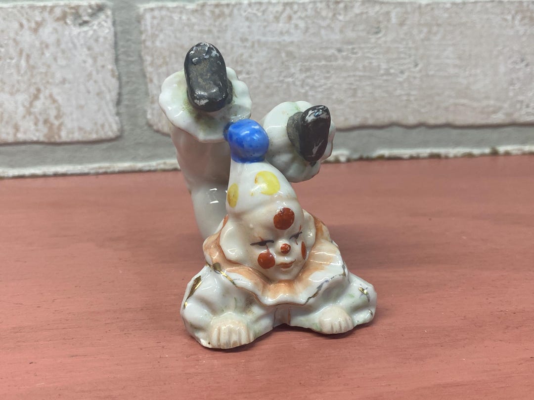 Contortionist Clown Knick Knack, Clown Figurine, Home Decor, Vintage ...