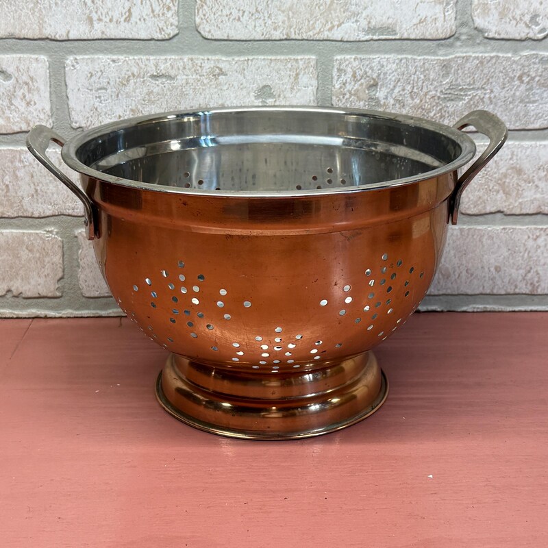 Copper Colander - Etsy