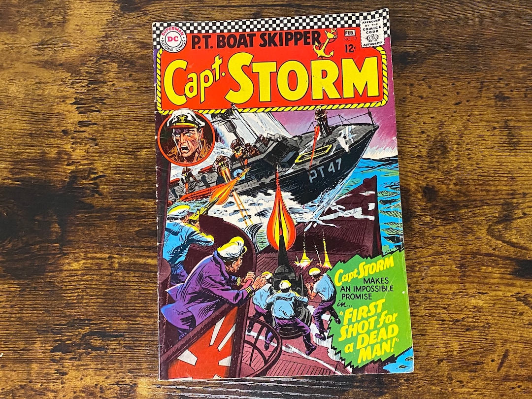 Pt. Boat Skipper Captain Storm, Vintage DC Comic Book, Graphic Novel ...