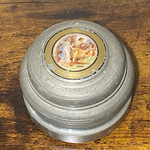 Vintage Collector Powder Puff Music Box, Swiss Aluminum Casing - Etsy