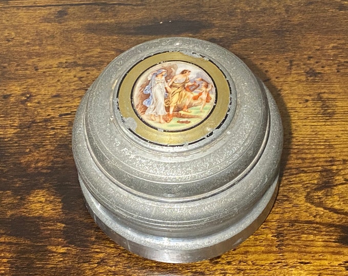 Vintage Collector Powder Puff Music Box, Swiss Aluminum Casing - Etsy