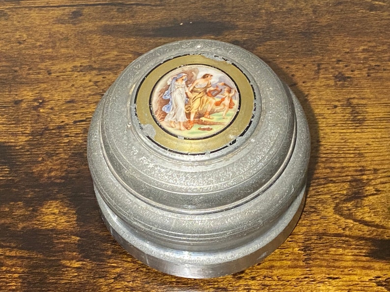Vintage Collector Powder Puff Music Box, Swiss Aluminum Casing - Etsy