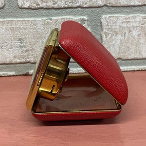 Vintage Red Collectible Alarm Clock, Travel Clock - Etsy