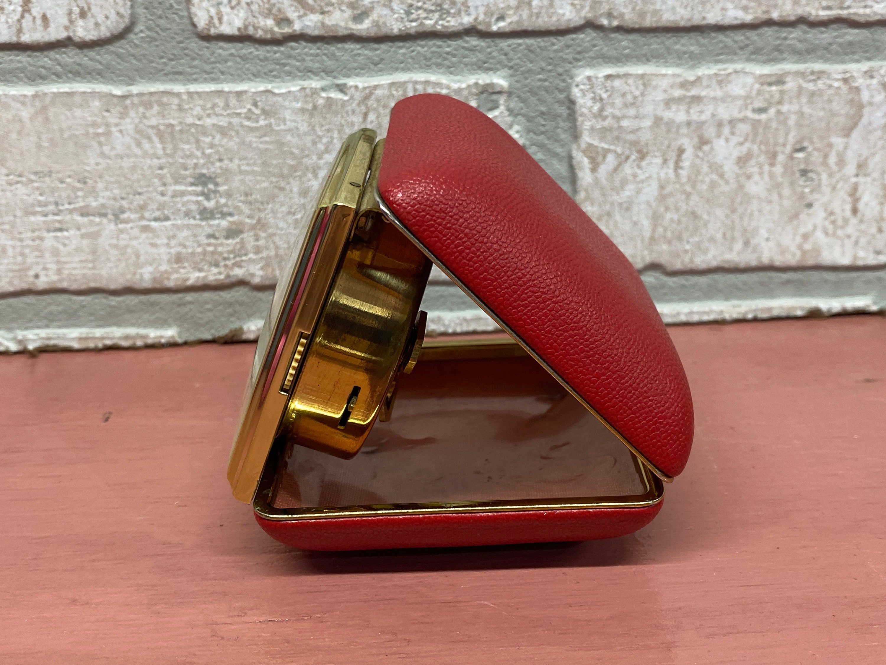 Vintage Red Collectible Alarm Clock, Travel Clock - Etsy