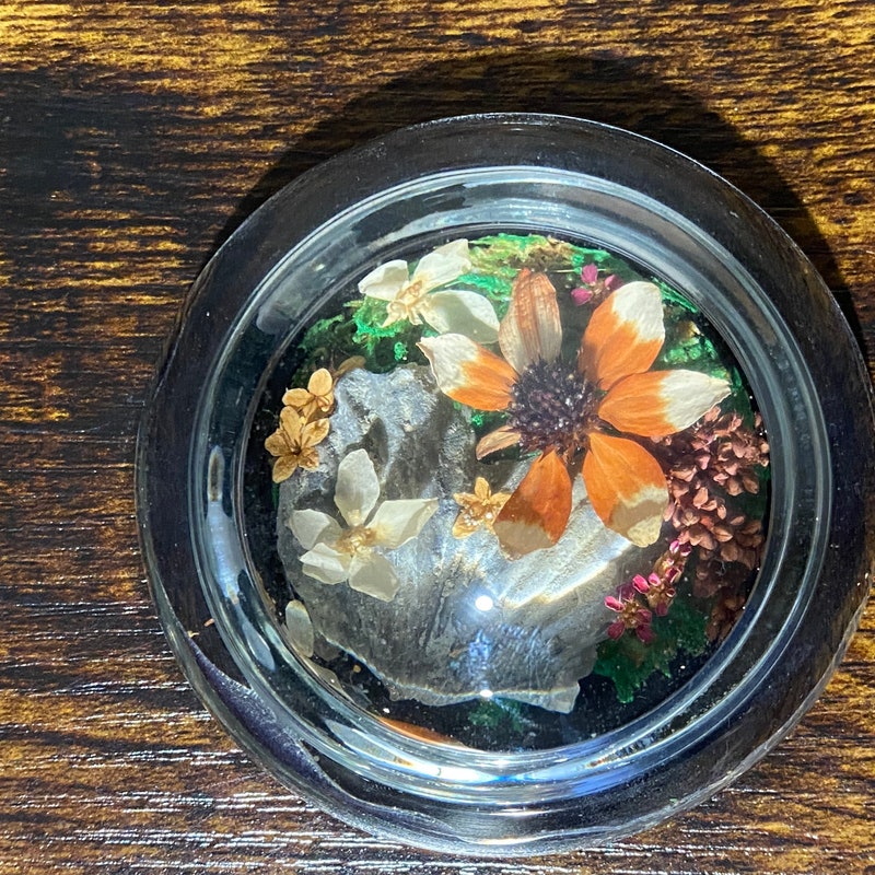 Flower Paperweight Etsy