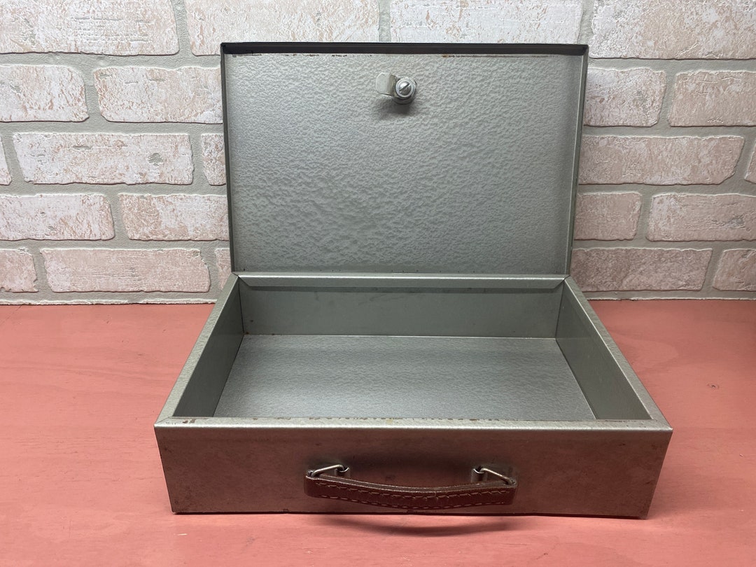 Vintage Lock Box With Key, Heavy Safe, Locking Safe - Etsy