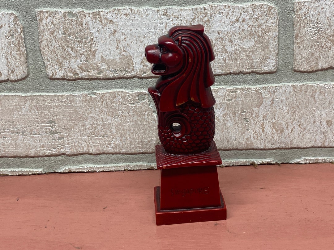 Vintage Singapore Souvenir Dragon Figurine Collectible Knick - Etsy