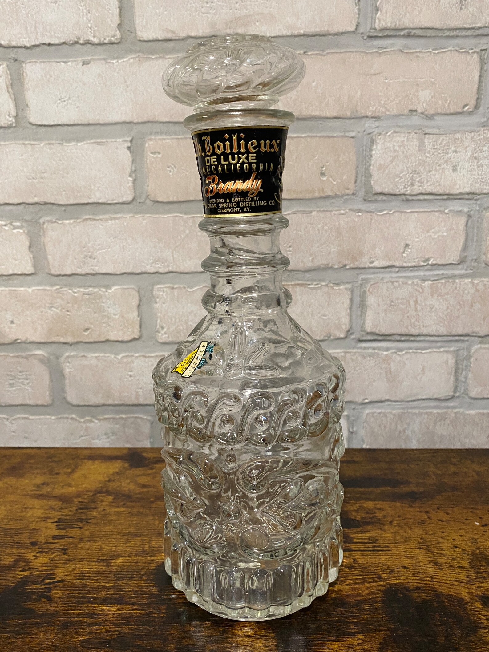 Vintage Ph, Boilieux Brandy Bottle, Collectible Bar Decor - Etsy