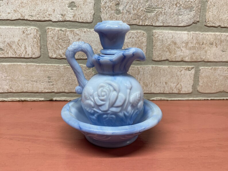 Vintage Avon Blue Miniature Pitcher and Basin Set, Avon May 1978 - Etsy