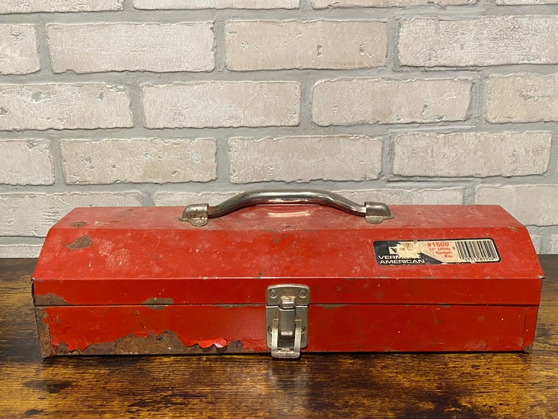 Old School Red Tool Box - Etsy