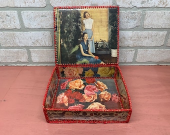 Puzzle Piece Box, Small Storage Box With Hinged Lid, Resin Puzzle Piece ...