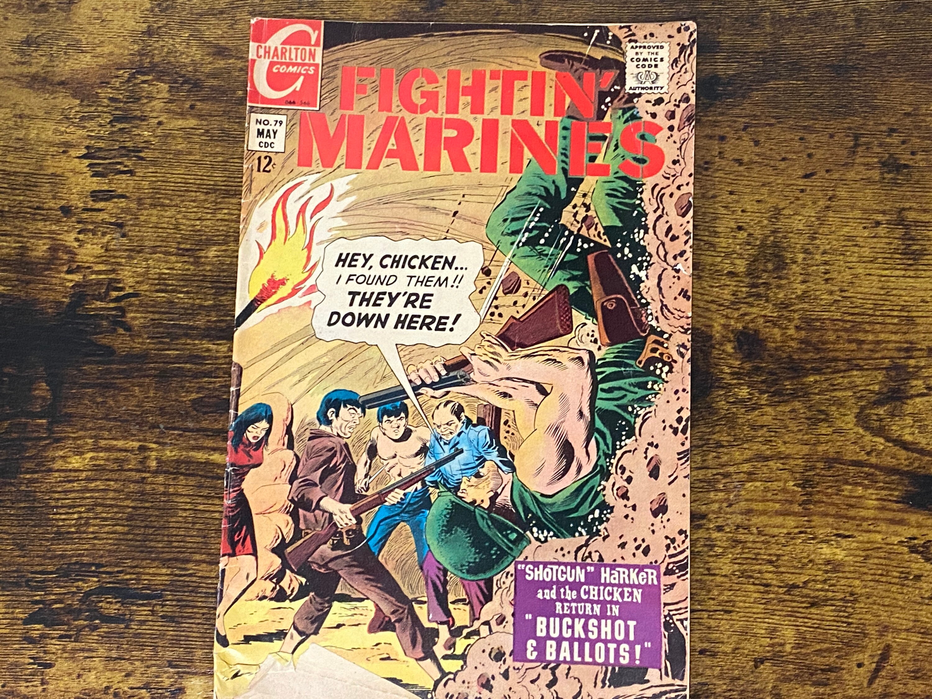 Fightin’ Marines Vintage Comic Book, Graphic Novel, Charlton Comics ...