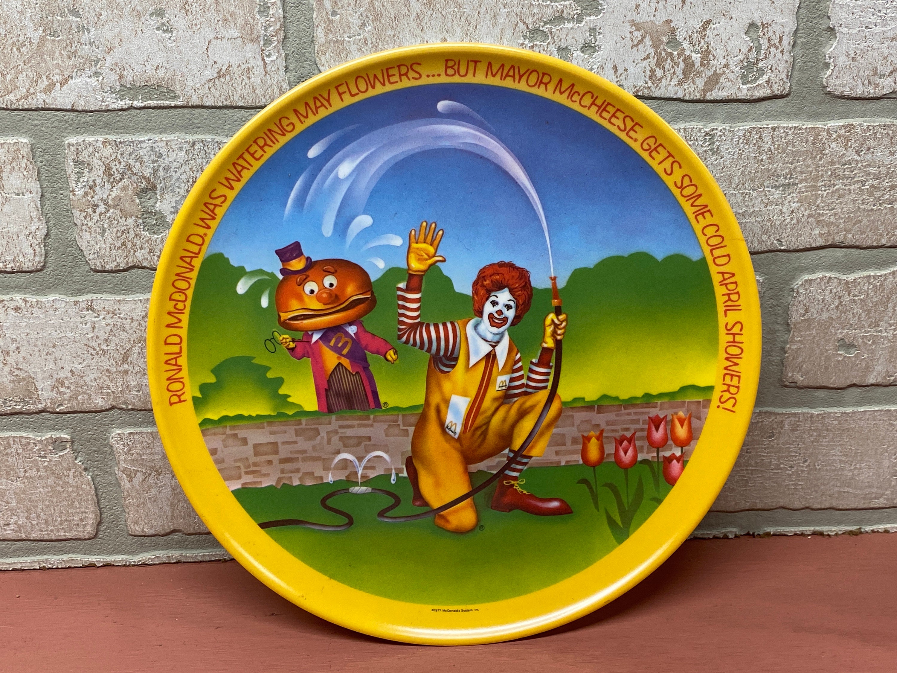Vintage Mcdonalds Collector Plate 1977 Ronald Mcdonald - Etsy