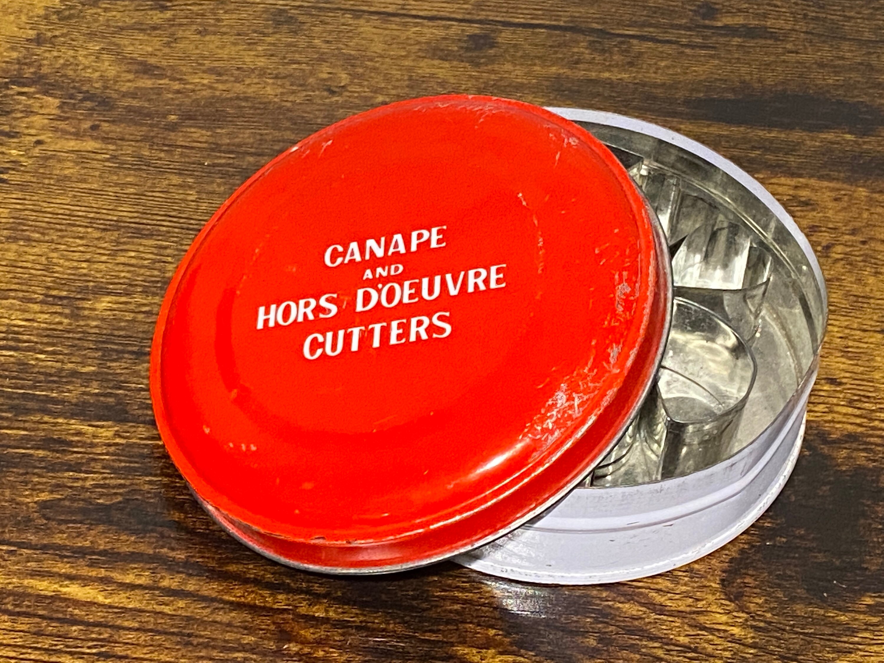 Vintage Canapé and Hors Doeuvres Cutters, Set of 12, Christmas Cookies ...