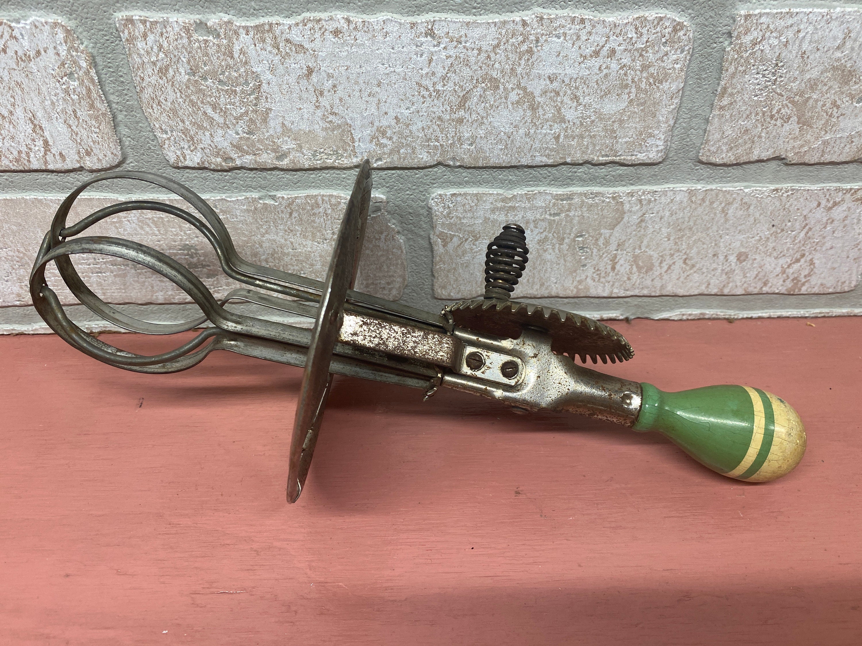 Vintage Egg Beater, Hand Beater, Kitchen Utensil, Vintage Kitchen ...
