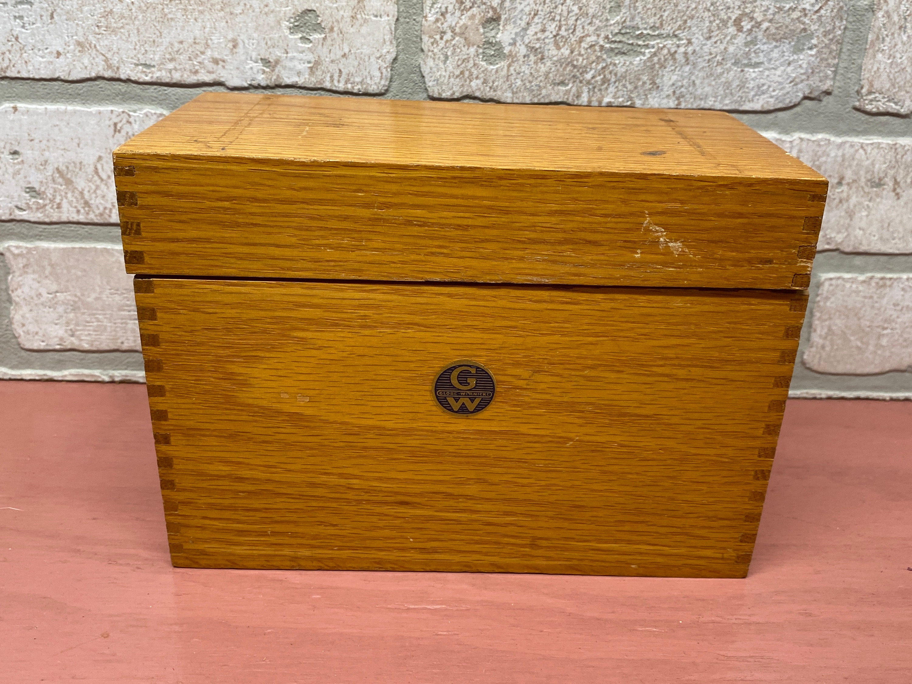 Vintage Wood File Box, Address File, Notecard File, Alphabetic - Etsy