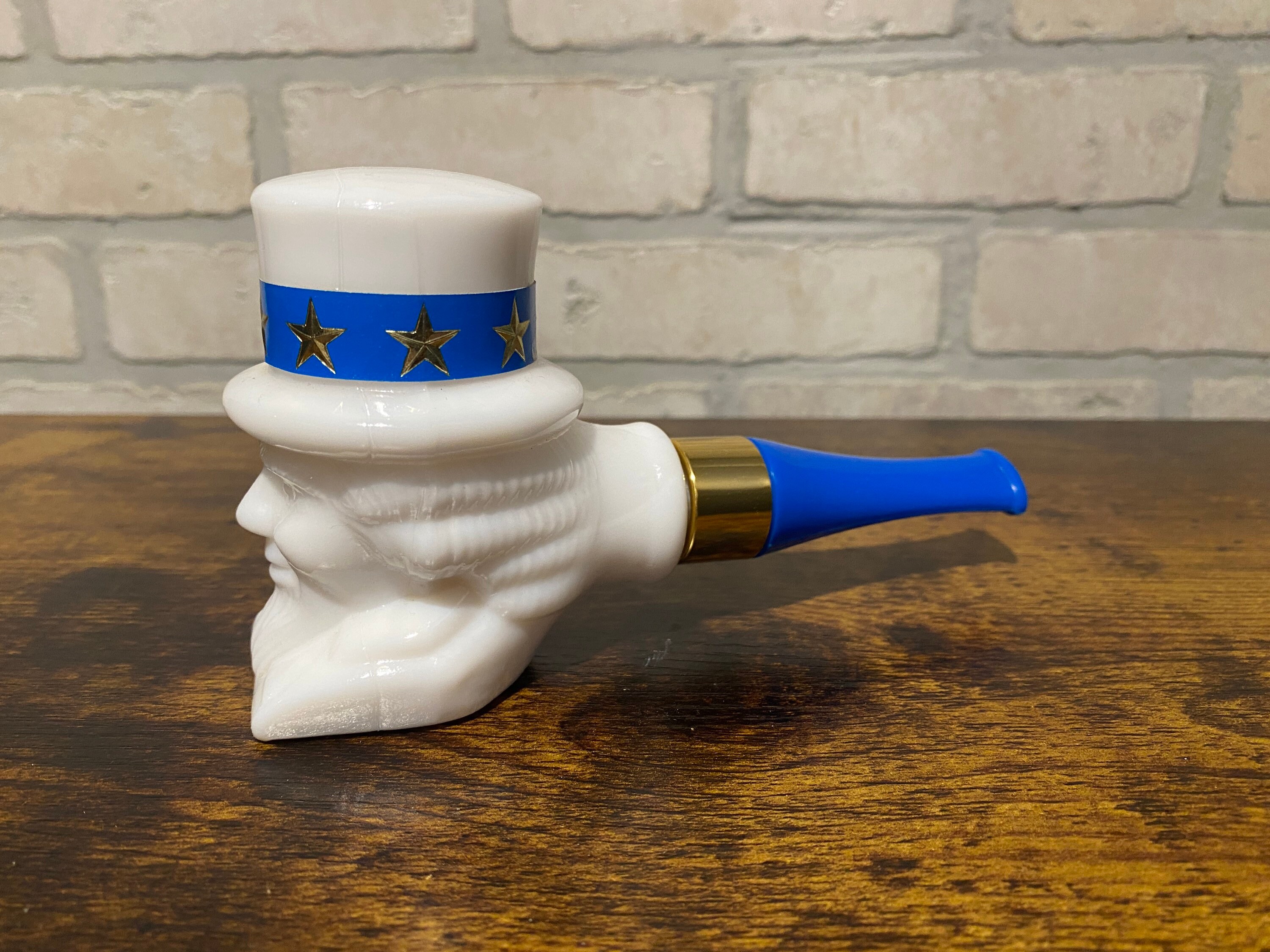 Vintage Avon Uncle Sam Cologne Bottle, Pipe Shaped Bottle, Collectible ...
