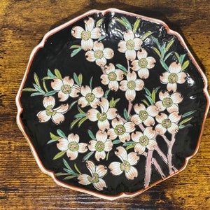 Beautiful Vintage Orchid Collector Plate - Etsy