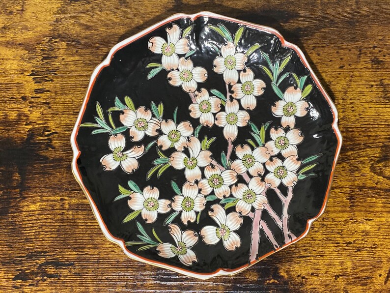 Beautiful Vintage Orchid Collector Plate - Etsy