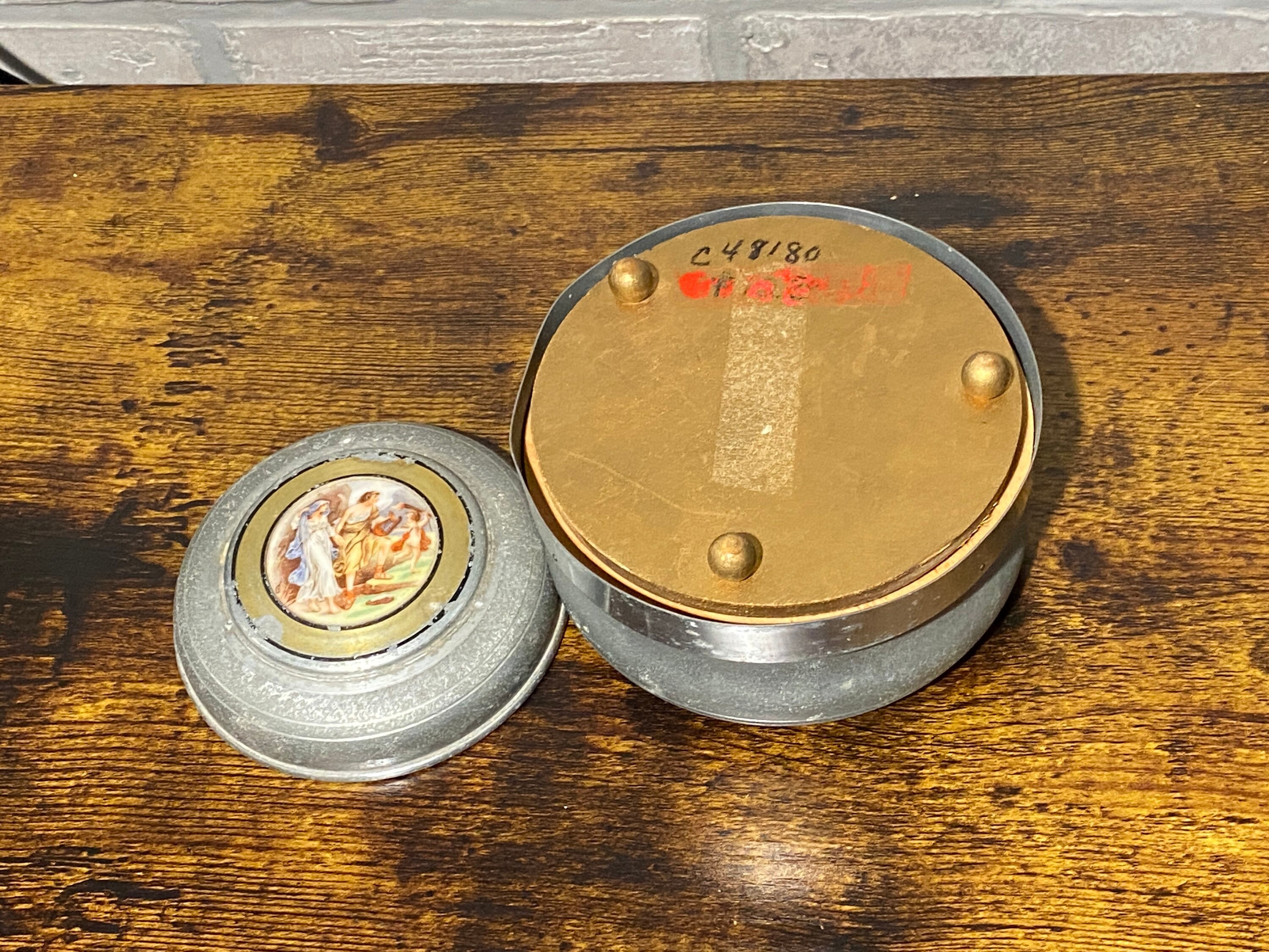 Vintage Collector Powder Puff Music Box, Swiss Aluminum Casing - Etsy