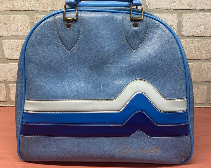 Vintage Don Carter Blue Bowling Ball Bag, Ball Bag, Sporting Bag - Etsy