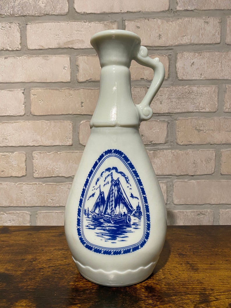 Vintage Baby Blue Boat Liquor Decanter Sailboat Man Cave - Etsy