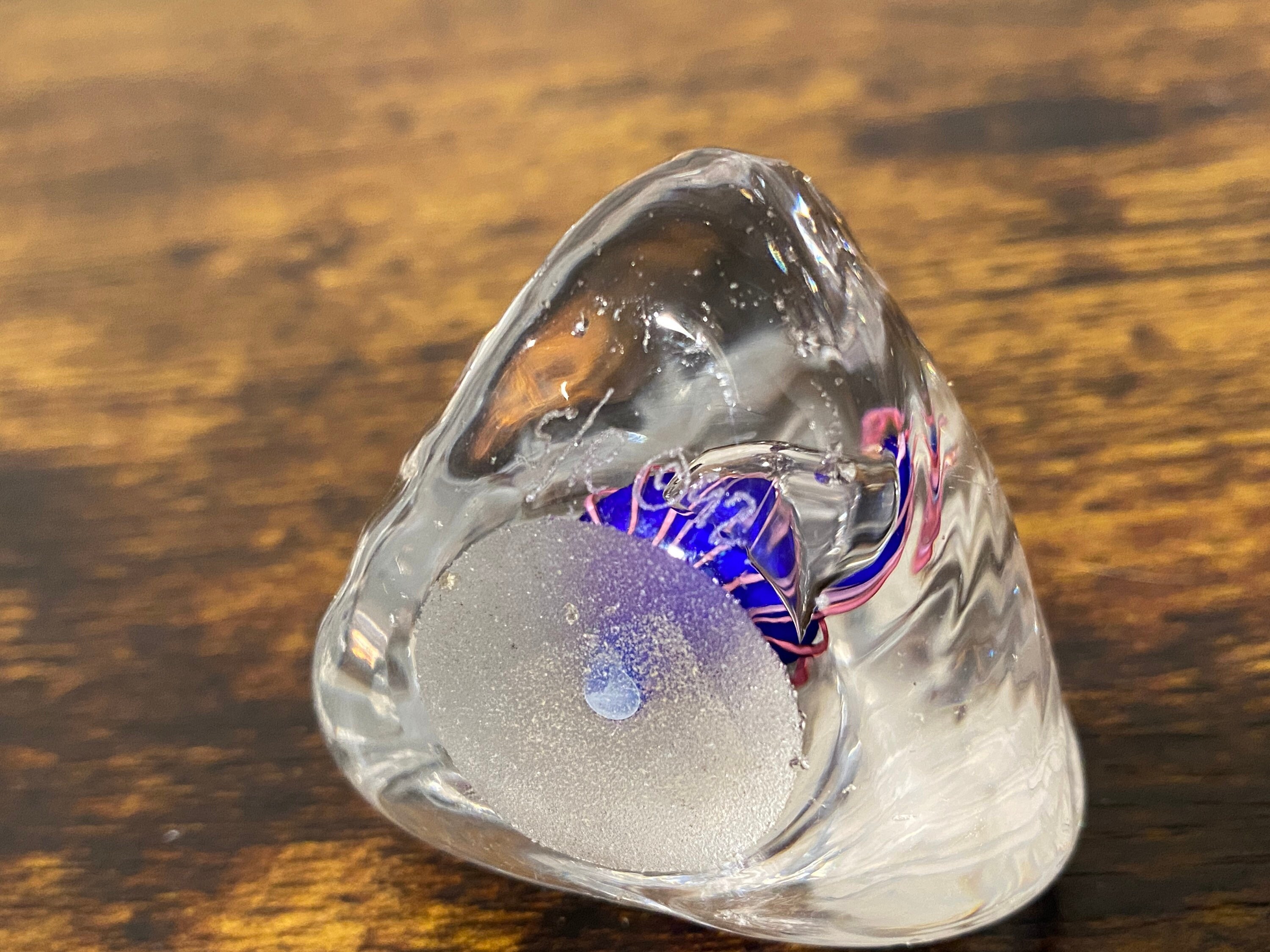 Vintage Schmidt/rhea Paperweight, Triangle Paperweight, Trinket, Knick ...