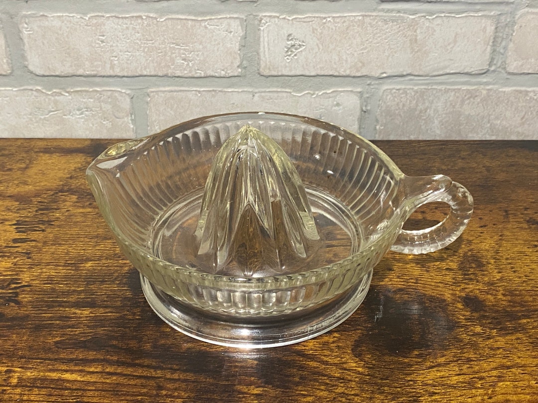 Vintage Glass Citrus Juicer, Collectible Glass, Fruit Juicer, Vintage ...