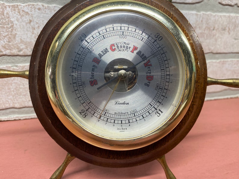Linden Barometer, Made in Japan, Weather Measurements, Barometer - Etsy