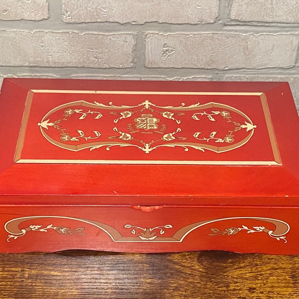 Red Jewelry Box - Etsy