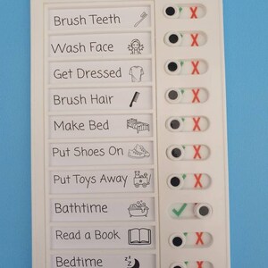Personalised Routine Chart for Children With Pictures, Chore Chart ...