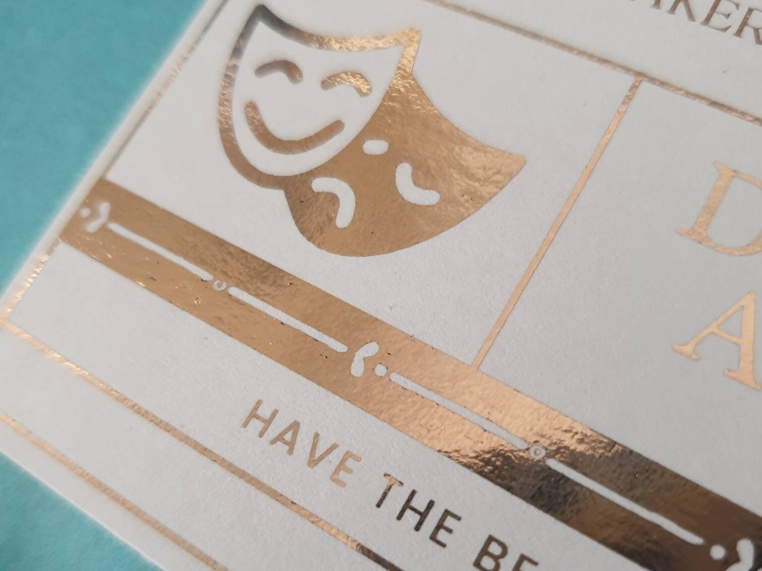 Personalised Event Foiled Ticket Custom Souvenir Golden - Etsy UK