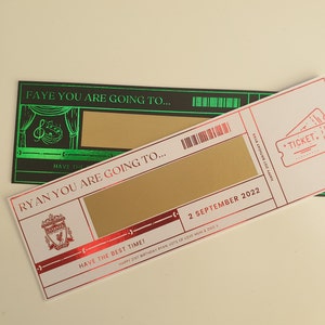 Personalised Event Foiled Ticket, Custom Souvenir Golden Foil Ticket ...