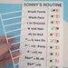 Personalised Routine Chart for Children With Pictures, Chore Chart ...