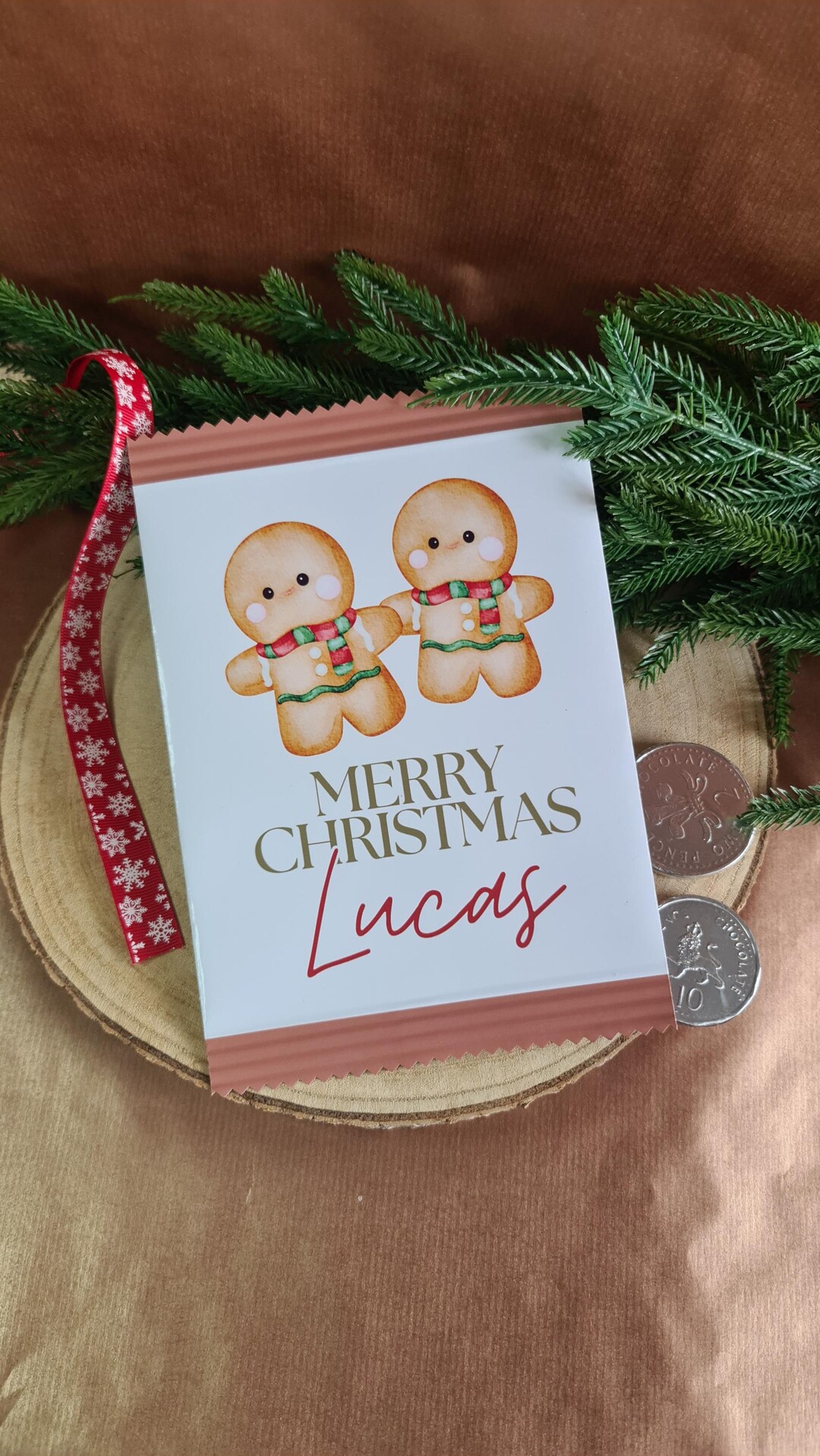 Personalised Gingerbread Christmas Crisp Packets, Custom Chip Bags ...