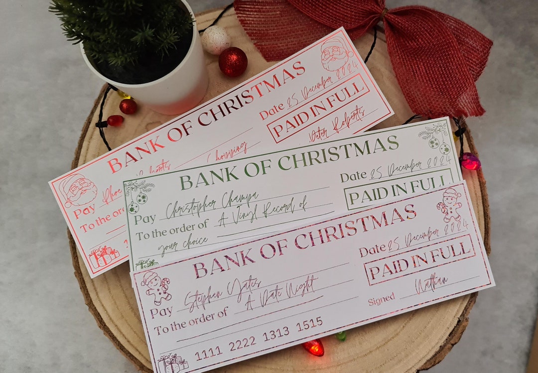 Personalised White Event Foiled Cheque, Custom Souvenir Golden Foil ...