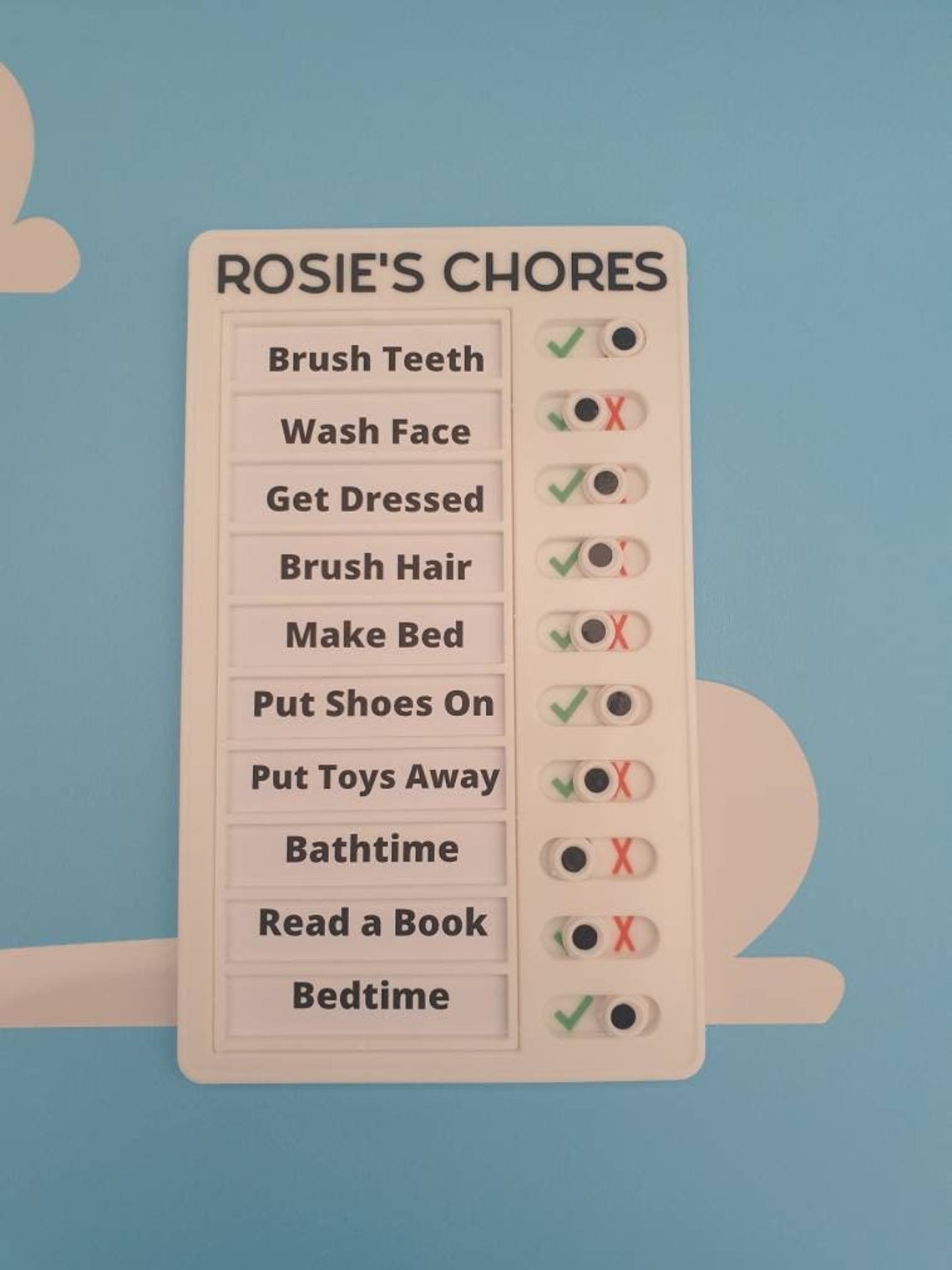 Personalised Routine Chart for Children Chore Chart Daily - Etsy UK
