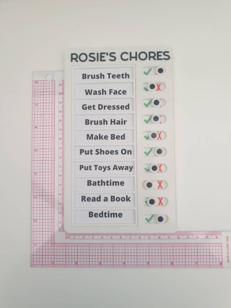 Personalised Routine Chart for Children With Pictures Chore - Etsy UK