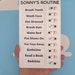 Personalised Routine Chart for Children With Pictures, Chore Chart ...